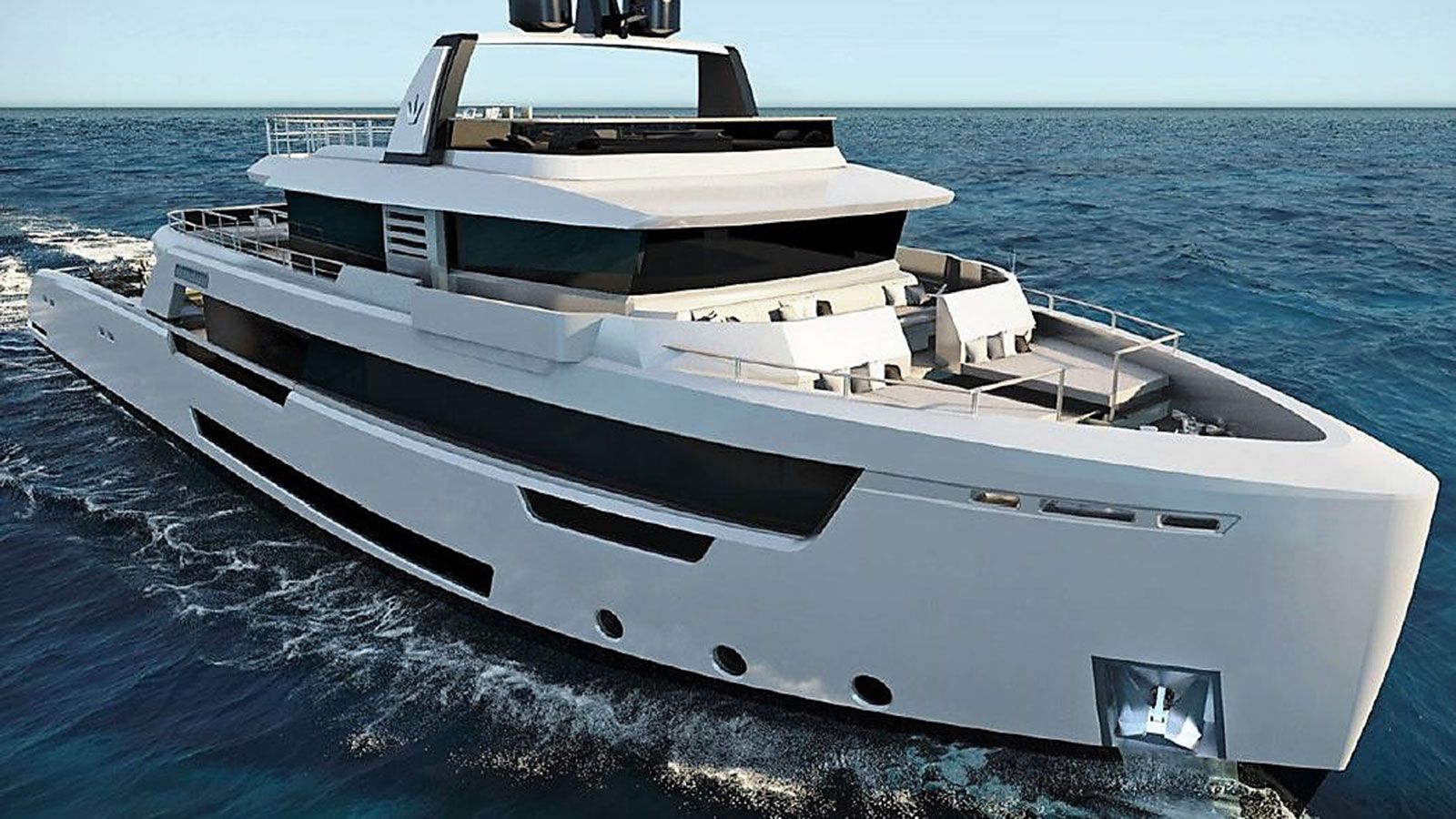Ocean King Ducale Series 118 explorer yacht in development